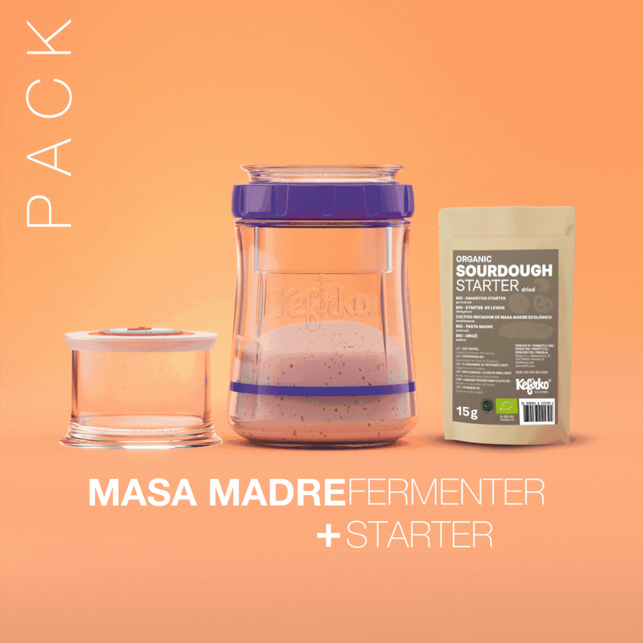 KEFIRKO - Kit de Fermentación para Kefir Casero